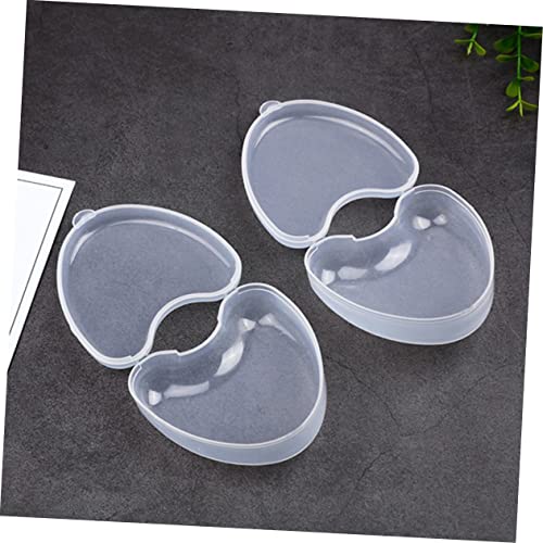 Healeved 6pcs Mouthguard Teeth Protector Cases Retainer Container Denture Holder Clear Stand Clear Plastic Organizer Bins Plastic Stand Dentures Storage Cases Clear Mouth Guards Tooth Box