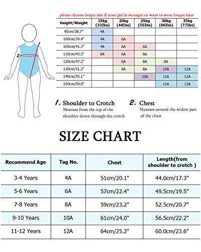BAOHULU Girls Gymnastics Leotards Sparkle Print Athletic Clothes One Piece Dance Outfit B229_NavyCat_6A