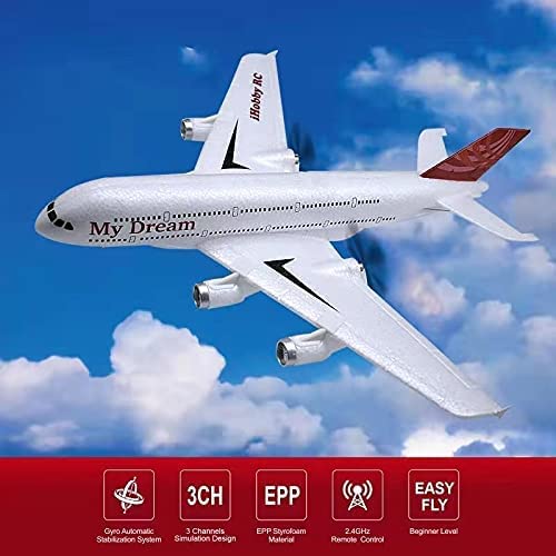 Landbow Remote Control Airplane β 2.4Ghz 3 Channels RC Plane Ready to Fly, 410mm Wingspan 6-Axis Gyro RC Airplane for Kids & Adults, Stability Flight RC Aircraft for Beginner