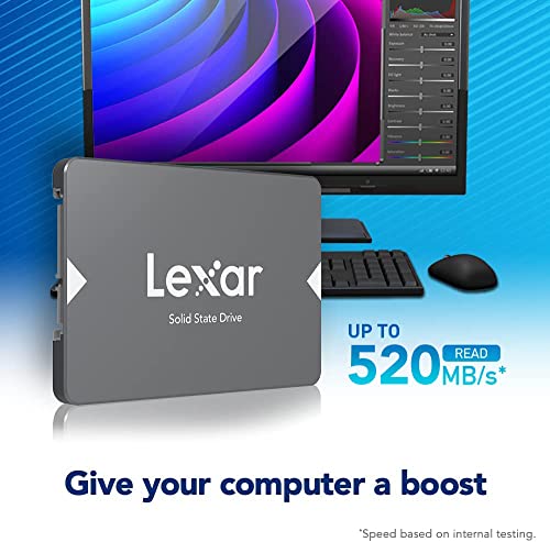 Lexar NS100 256GB 2.5β SATA III Internal SSD, Solid State Drive, Up To 520MB/s Read (LNS100-256RBNA)
