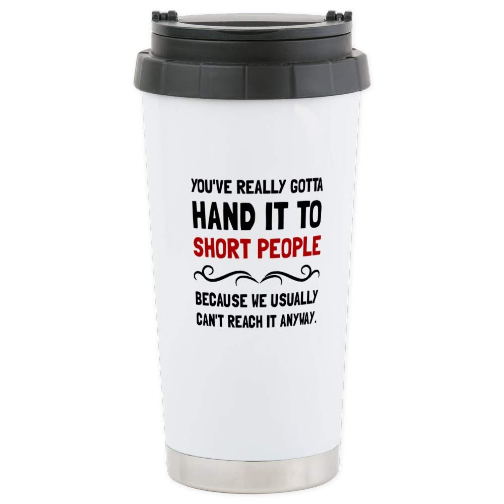 CafePress Short People Travel Mug Stainless Steel Travel Mug, Insulated 20 oz. Coffee Tumbler