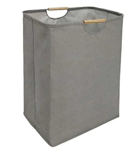 QKELIM Large Laundry Hamper Tall Storage Basket Organization Bin box for Toys Clothes in Laundry Room Bedroom Bathroom College Dorm for Adults Kids