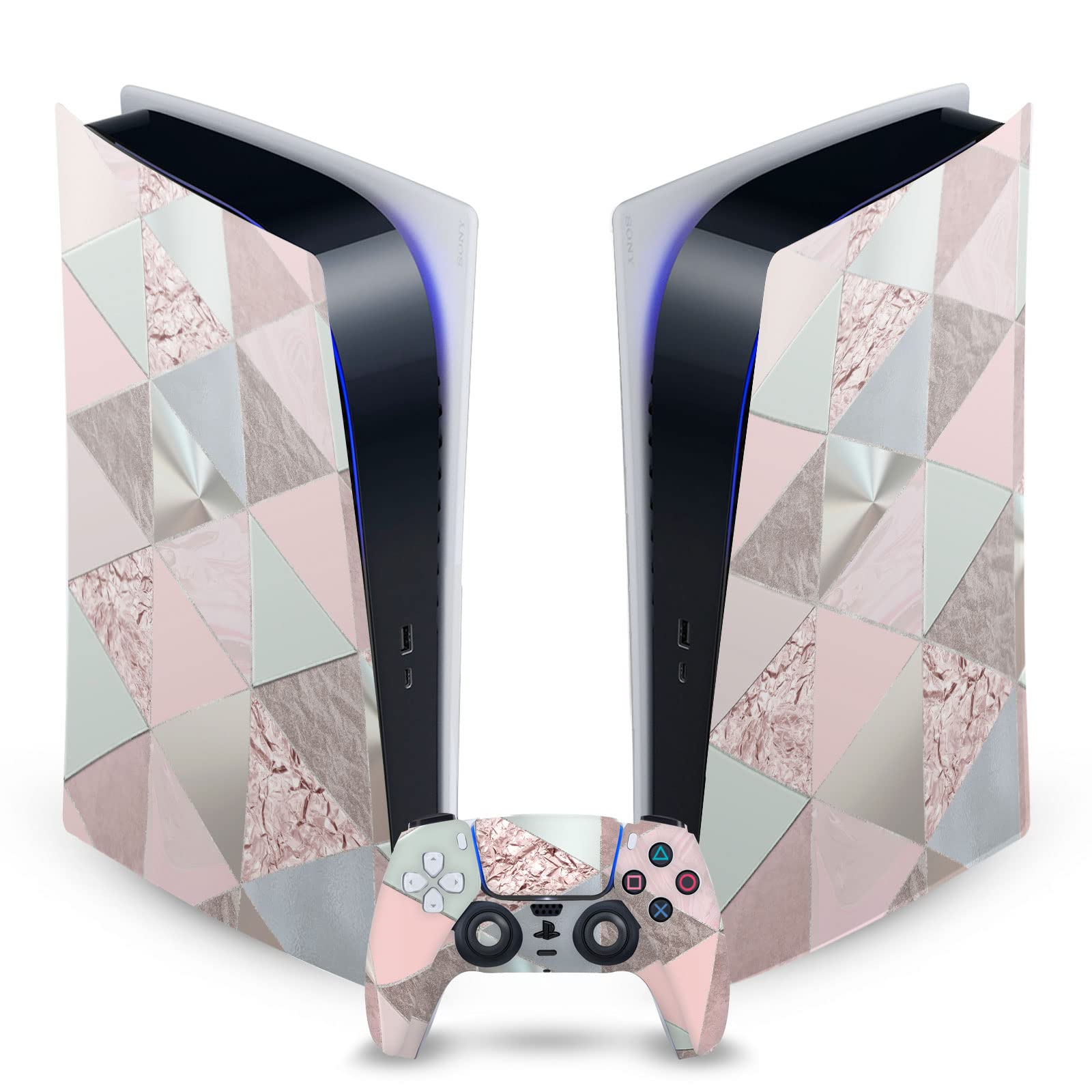 Head Case Designs Officially Licensed LebensArt Soft Pastels Art Mix Vinyl Faceplate Sticker Gaming Skin Decal Compatible With Sony PlayStation 5 PS5 Digital Edition Console and DualSense Controller
