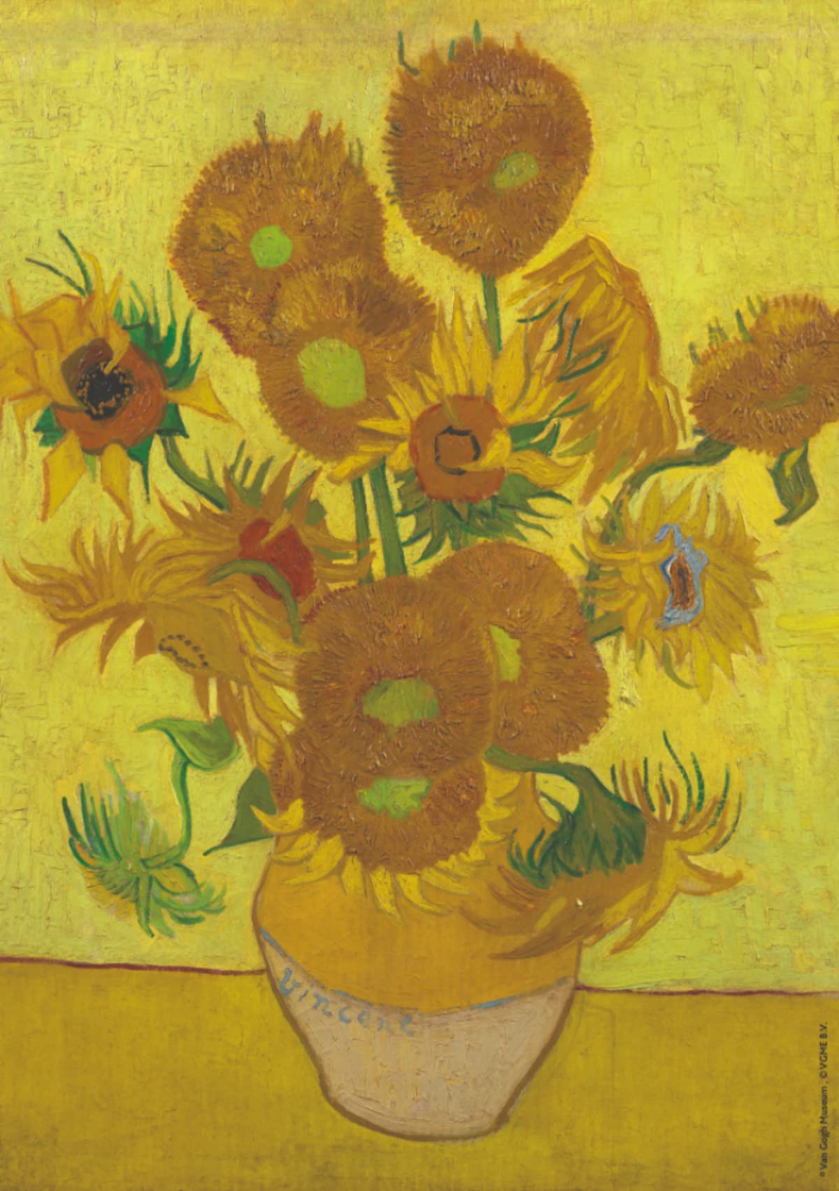 BOSKA (Bosca) cheese knife yellow 22x7.5x1.5cm Van Gogh "Sunflower" cheese slicer 854023