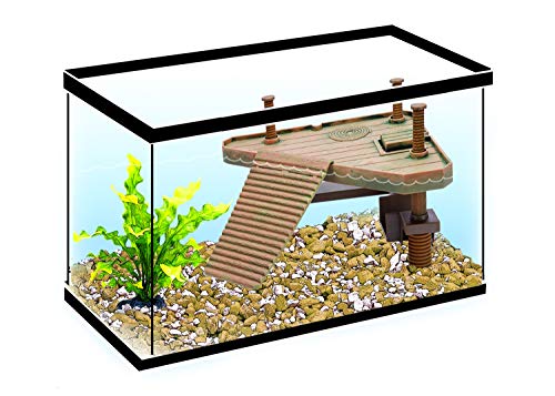 Penn-Plax Reptology Floating Turtle Pier and Basking Platform – Decorative, Functional, and Naturally Inspired – Small Size (Model Number: REP602)