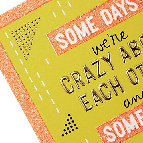 Hallmark Funny Love Card, Crazy (Romantic Valentines Day Card, Anniversary Card or Birthday Card)