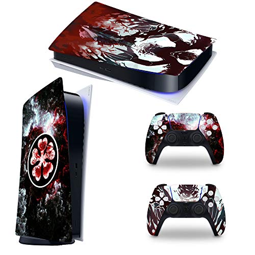 Black Magic Anime - PS5 Skin Console and 2 Controller, Vinyl Decal Sticker Full Cover Protective ( Only fit PlayStation 5 regular)