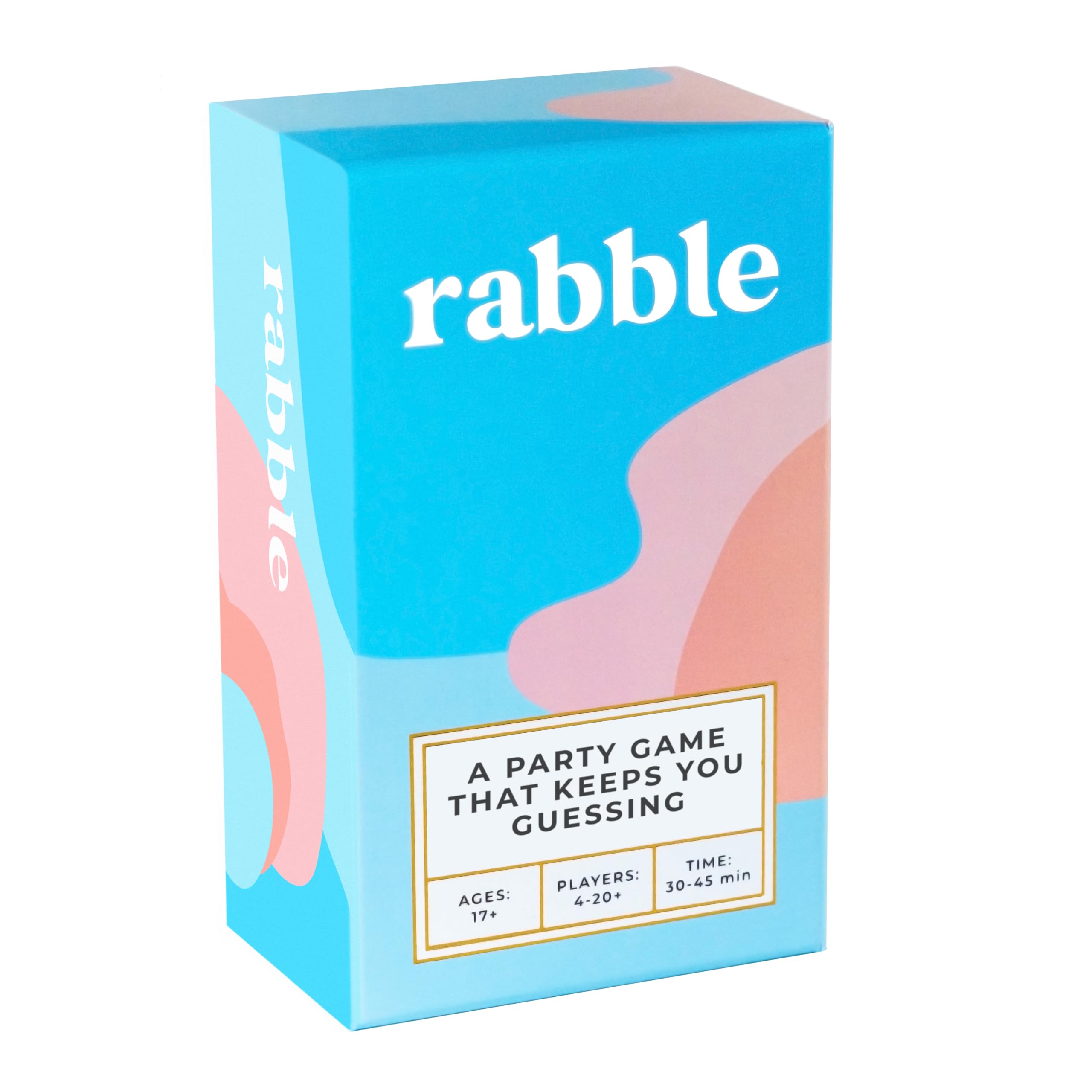 Rabble - A Party Game That Keeps You Guessing | 4-20+ Players, Party Games for Adults, Teens, Family, Friends, Large Group, Game Night, Bachelorette Party, Adult Party Games