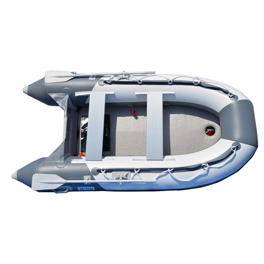 BRIS 10.8 ft Inflatable Boat Inflatable Dinghy Yacht Tender Raft with Air-Deck Floor