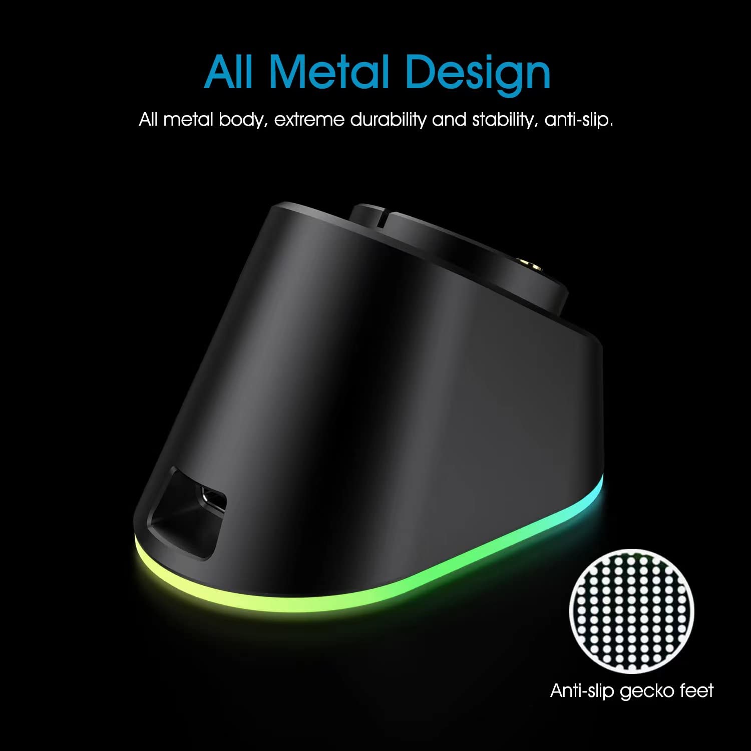Charging Dock-Metal Mouse Charging Dock for Logitech Mouse G Pro X Superlight, G502 Lightspeed, G703, G903 Lightspeed and G PRO RGB Wireless Gaming Mice Powerplay Wireless Charging System