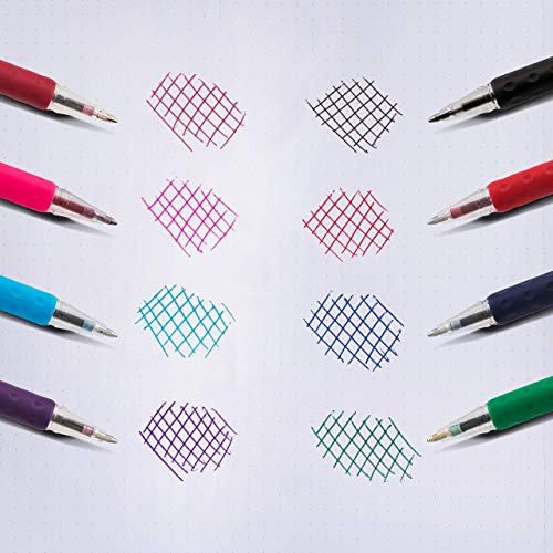 Pentel® R.S.V.P.® Ballpoint Pens, Medium Point, 1.0 mm, Clear Barrel, Blue Ink, Pack Of 12