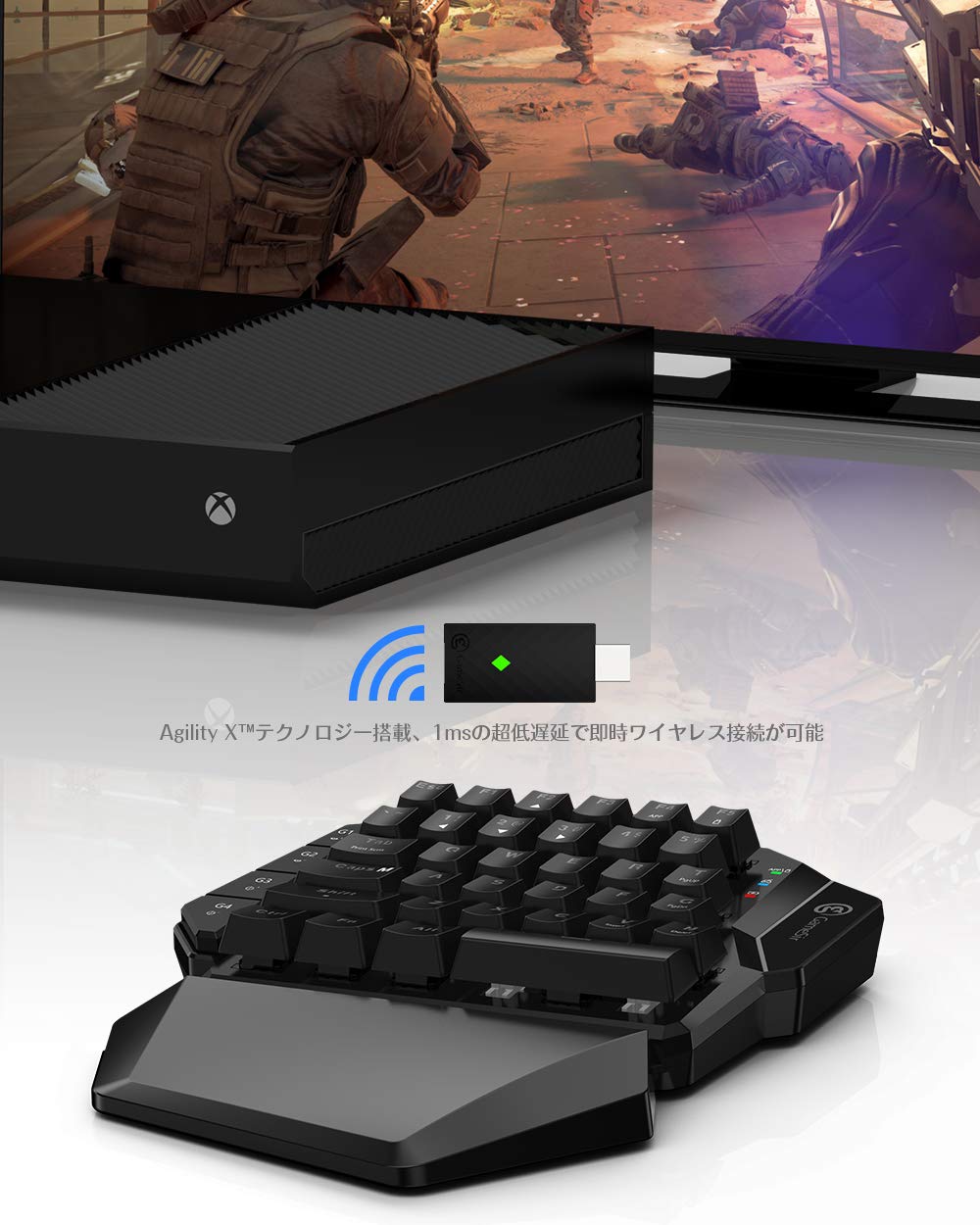 GameSir VX Aimswitch Keyboard and Mouse Adapter for PS4/ Xbox One/Nintendo Switch/ PS3 Wireless Converter Game Console