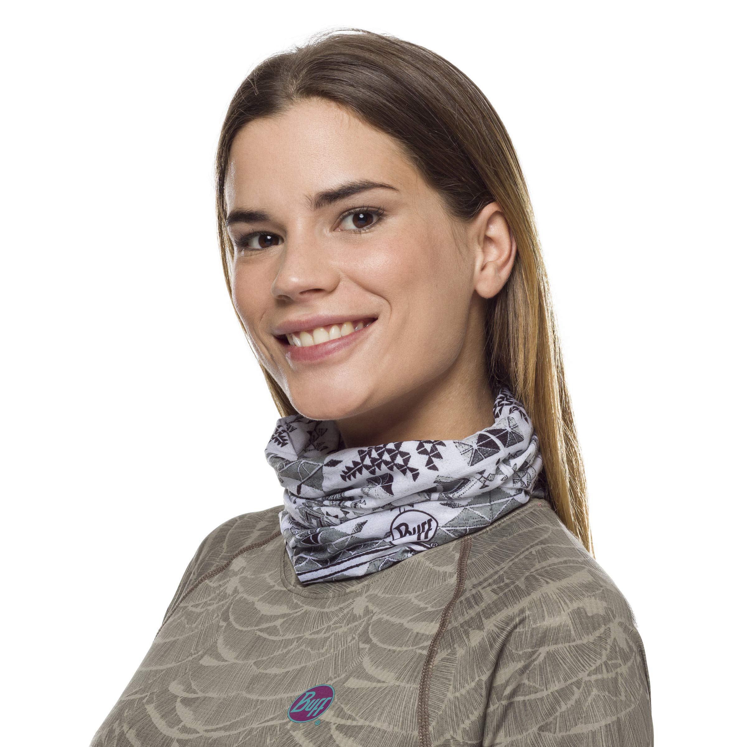 BUFF CoolNet UV Neck Gaiter, UPF 50 Sun Protection, Breathable, Cooling Bandana, Versatile, Quick Dry Face Mask, Zacata, Adult Size