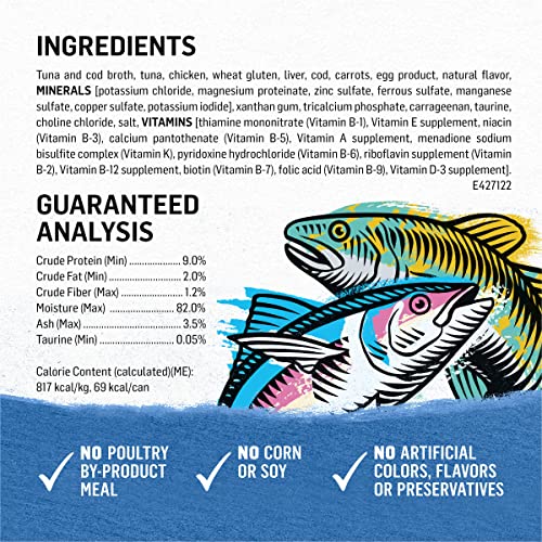 Purina Beyond Wild-Caught Tuna, Wild Alaskan Cod and Carrot Recipe In Wet Cat Food Gravy - (12) 3 oz. Cans