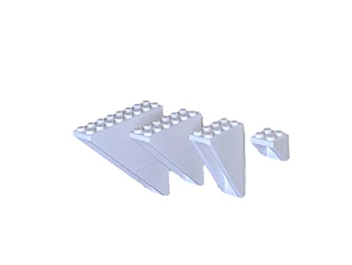 Wall Mount Brick System Set of 10 : Lego Compatible Brick Wall Mounts (White)