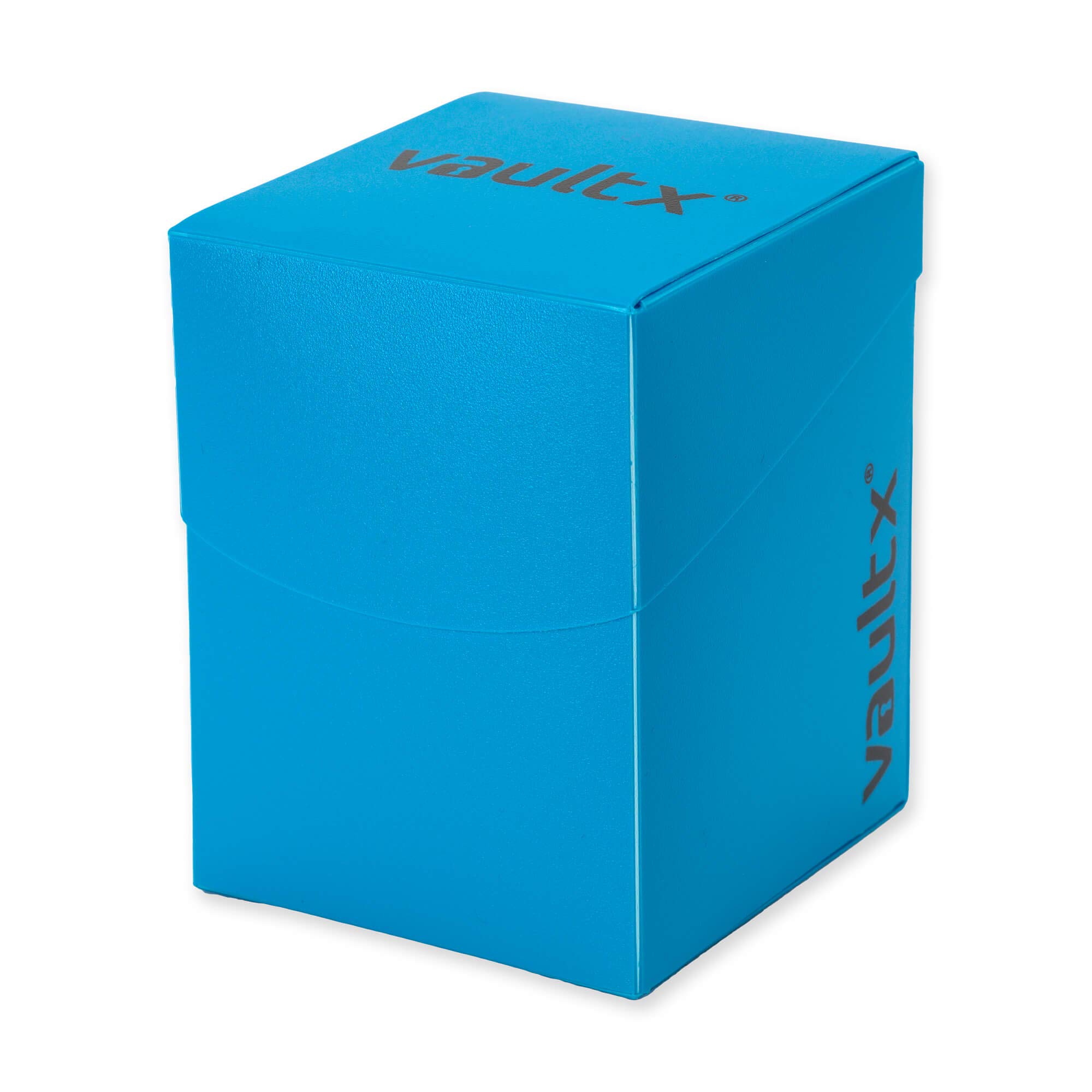 Vault X ® Deck Box and 150 Black Card Sleeves - Large Size for 120-130 Sleeved Cards - PVC Free Card Holder for TCG (Blue)