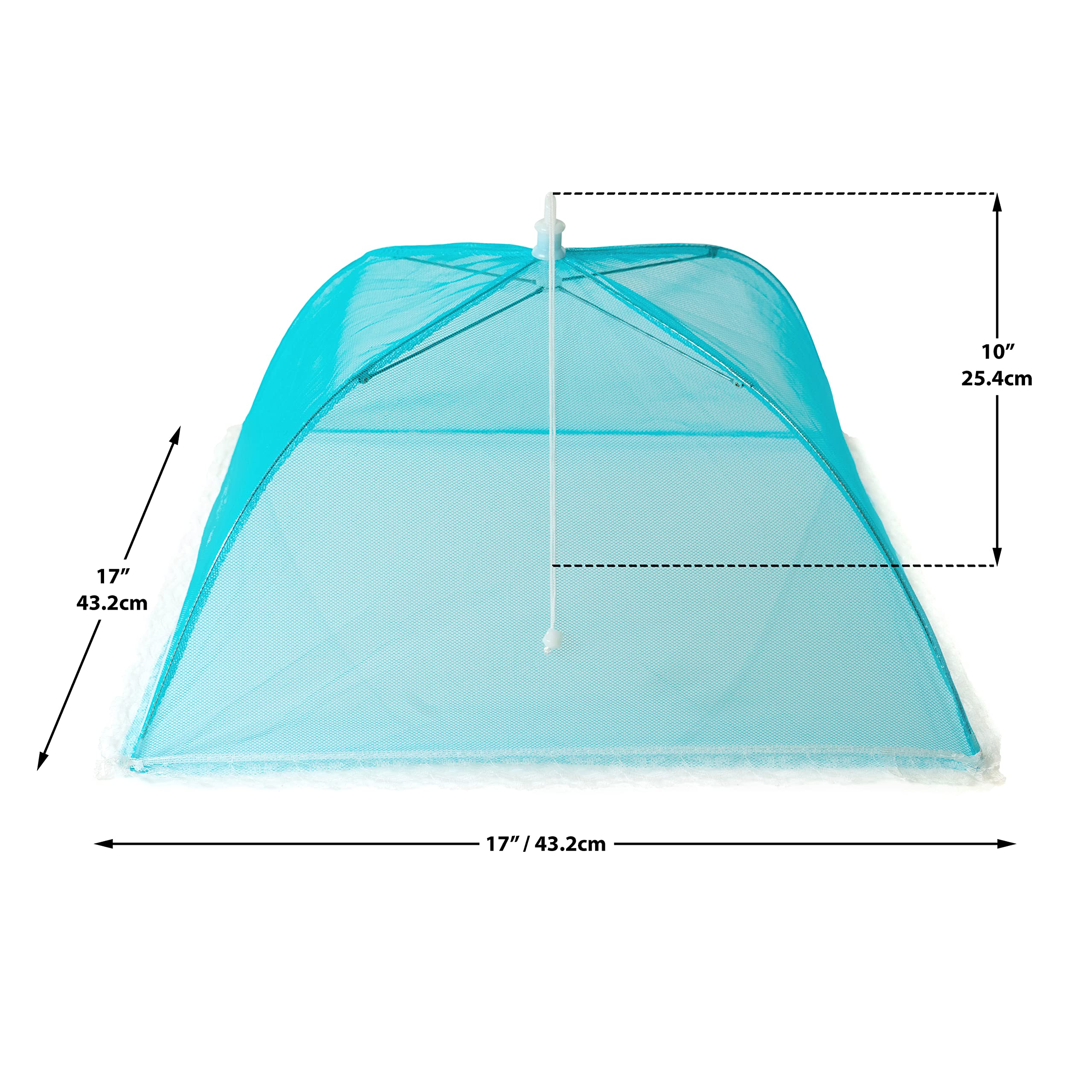 CHARISMATIC CHOICE Pop-Up Mosquito Net Tent - Foldable and Portable Small Covering for Beds (71 x 79 x 55 inch) - Complete with Pop-Up Mesh Food Cover Tent