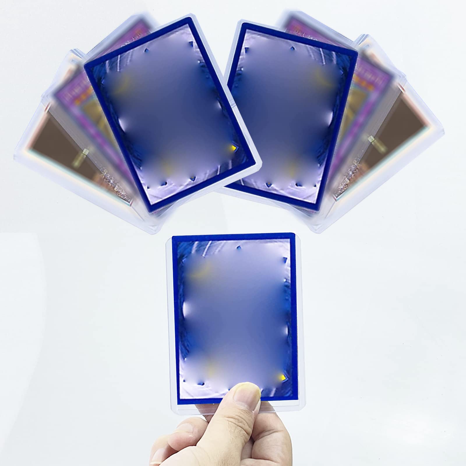 Card Sleeves 3 x 4" Clear Protective Trading Card Topload Holder Hard Plastic Card Sleeves Holder for Baseball Card, Sports Cards (100)