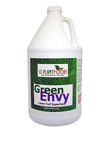 Green Envy Liquid Lawn Food / Fertilizer Concentrate for Any Grass Type (1 Gallon), Turf Care & Healthy Grass
