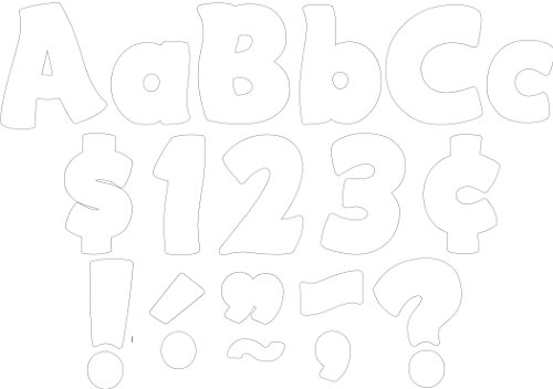 Teacher Created Resources White Fantastic 4" Letters Combo Pack (TCR5819)