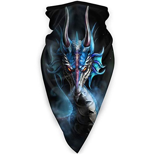 Blue Dragon Neck Gaiter Face Scarf Mask-Dust, Sun Protection Cool Lightweight Windproof, Breathable Fishing Hiking Running Cycling