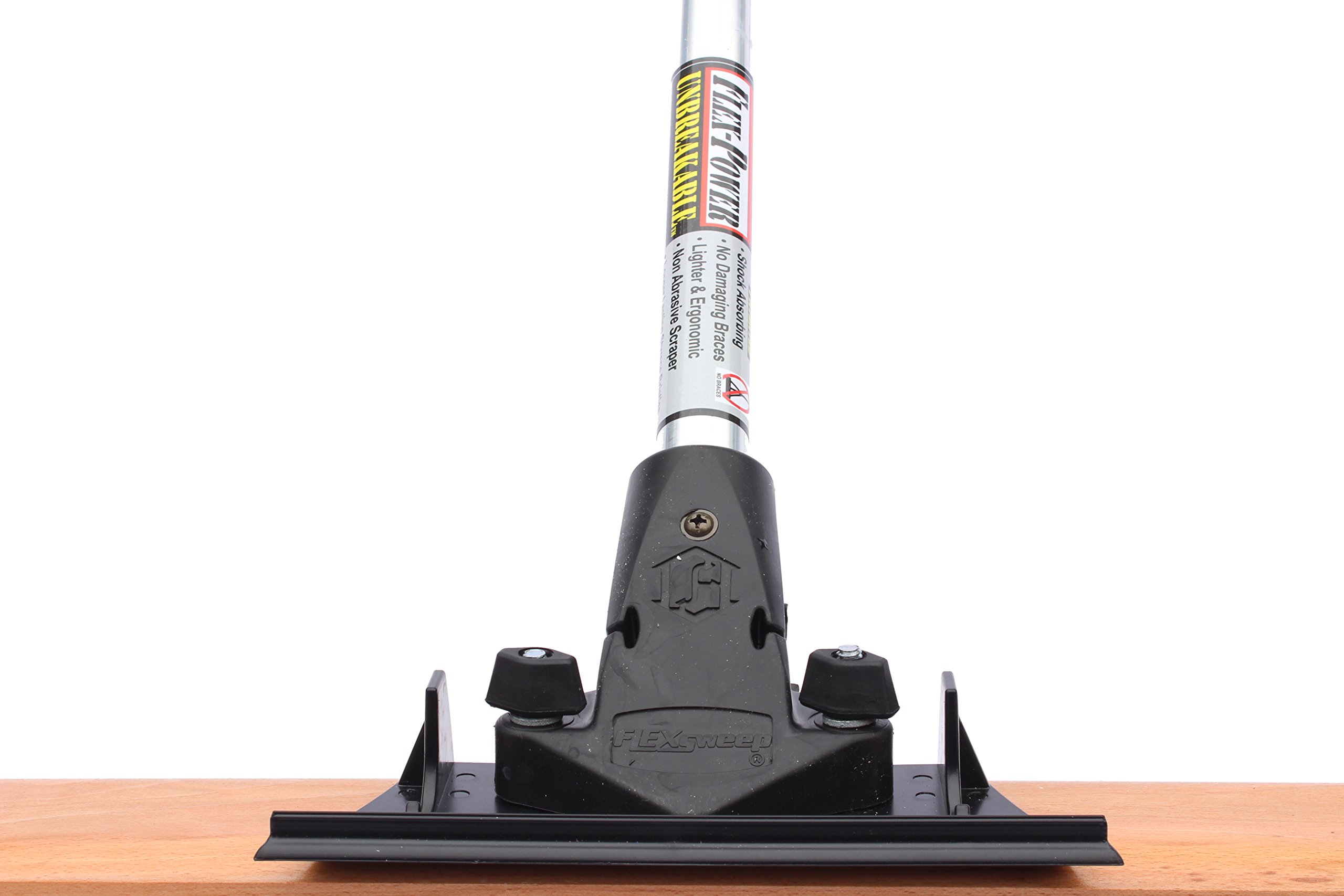 FlexSweep Unbreakable Commercial Push Broom 24" Extra Coarse STREET SWEEPER