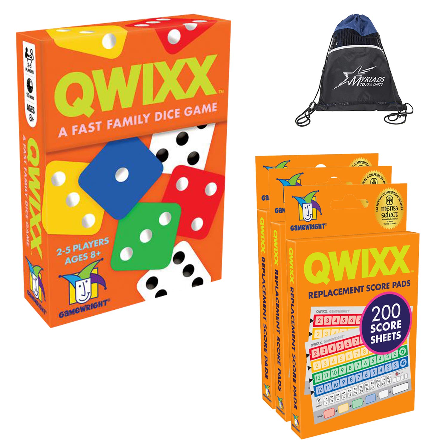 Qwixx with 600 Replacement Score Pads