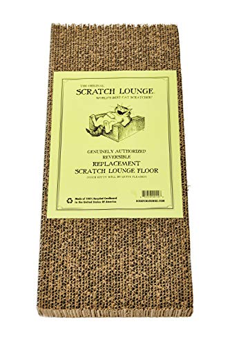 Scratch Lounge Floor Refill - for XL 13x22 Cat Scratcher - Floor Replacement Scratch Pad - Heavy Duty Durable Lasts 10x Longer Than Conventional Scratchers