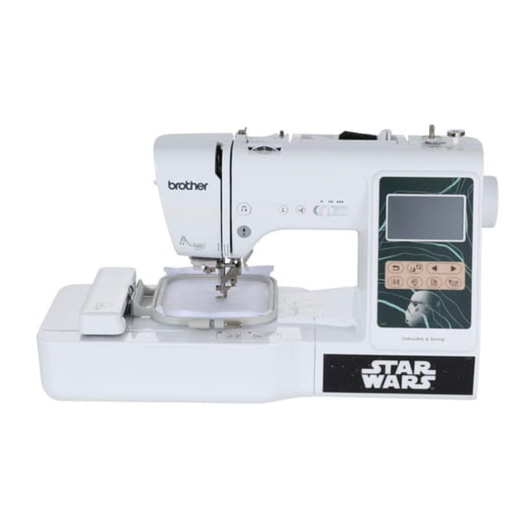 Brother Sewing and Embroidery Machine, 4 Star Wars Faceplates, 10 Downloadable Star Wars Designs, 80 Designs, 103 Built-In...