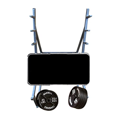 Barbell Holder Pen Organizer, New Squat Rack Decorations with Weights and Barbells, Creative Squat Rack Shape Pencil Stand, Stationery Container for School Supplies
