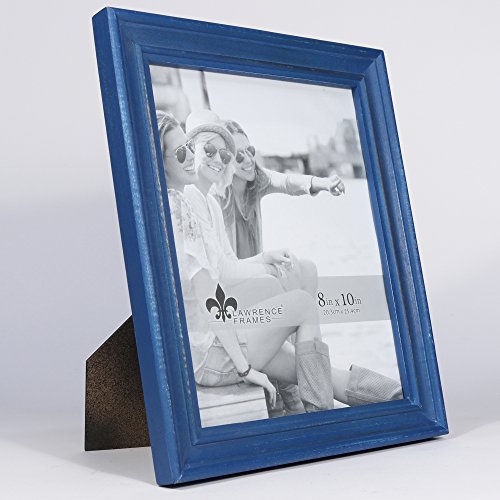 Lawrence Frames 8x10 Durham Weathered Navy Blue Wood Picture Frame