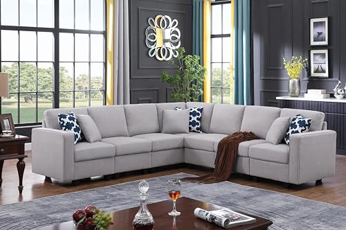 Devion Furniture EZO Sofas, Light Gray