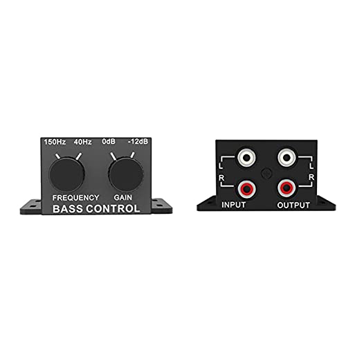 Universal Car Audio Amplifier,MoreChioce Car Amplifier Audio Subwoofer Bass Control Knob Audio Amplifier Bass RCA Level Volume Control Knob for Car and Home Computer