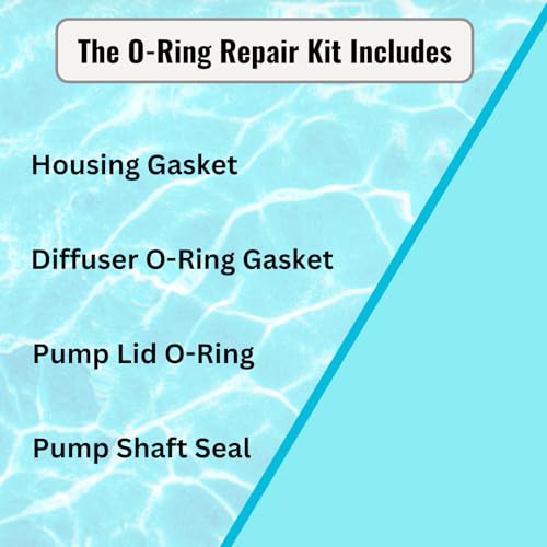Carjo Southeastern Accessory Pool Pump O-Ring Seal Repair Kit for Hayward(R)* Super II Pump Series 3000X Kit 2 - Hayward Super II Pump Parts