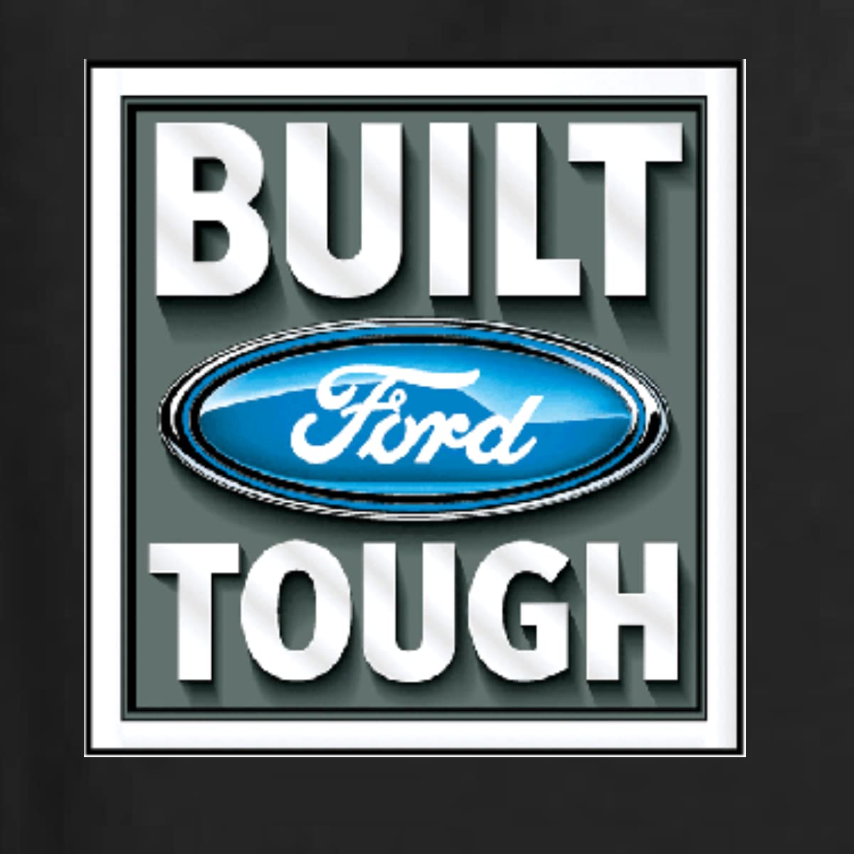 Built Ford Tough Classic Cars and Trucks Logo Ford Mustang Shelby Licensed Official Cars and Trucks Womens Slim Fit Junior Tee, Black, Medium