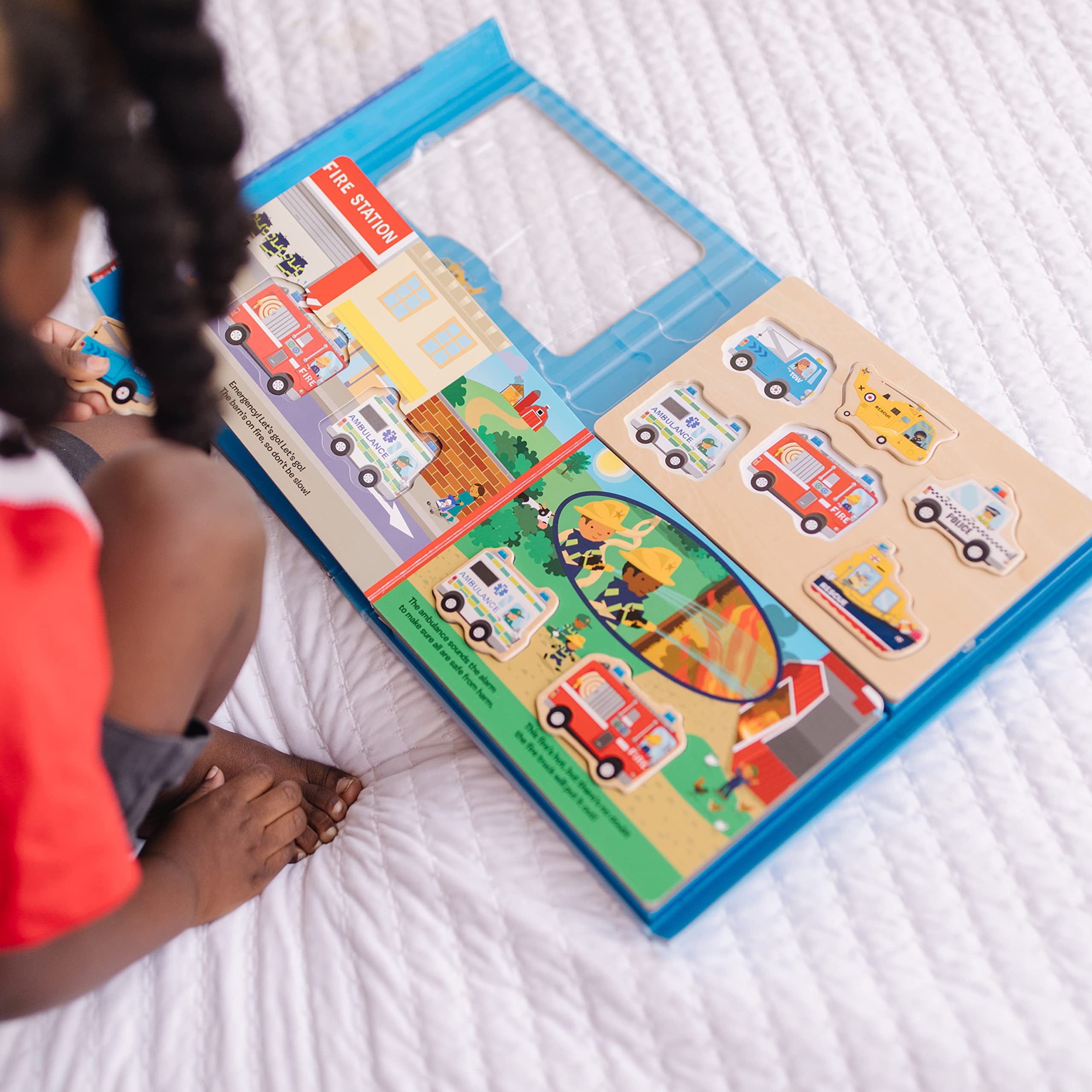 Melissa & Doug Book & Puzzle Play Set: On The Farm