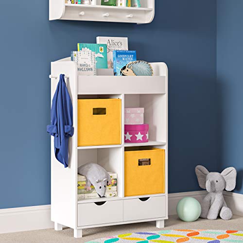 RiverRidge 2 Pc Storage Set Folding Bin, Golden Yellow, 2 Piece, 10.5 x 10.5 x 10 inches