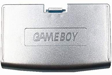 Plastic Battery Cover Door Part for Game Boy Advance GBA Silver Color