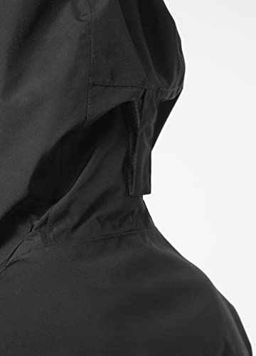 Helly Hansen Men's Seven J Waterproof Windproof Breathable Rain Jacket, 992 Black, Medium