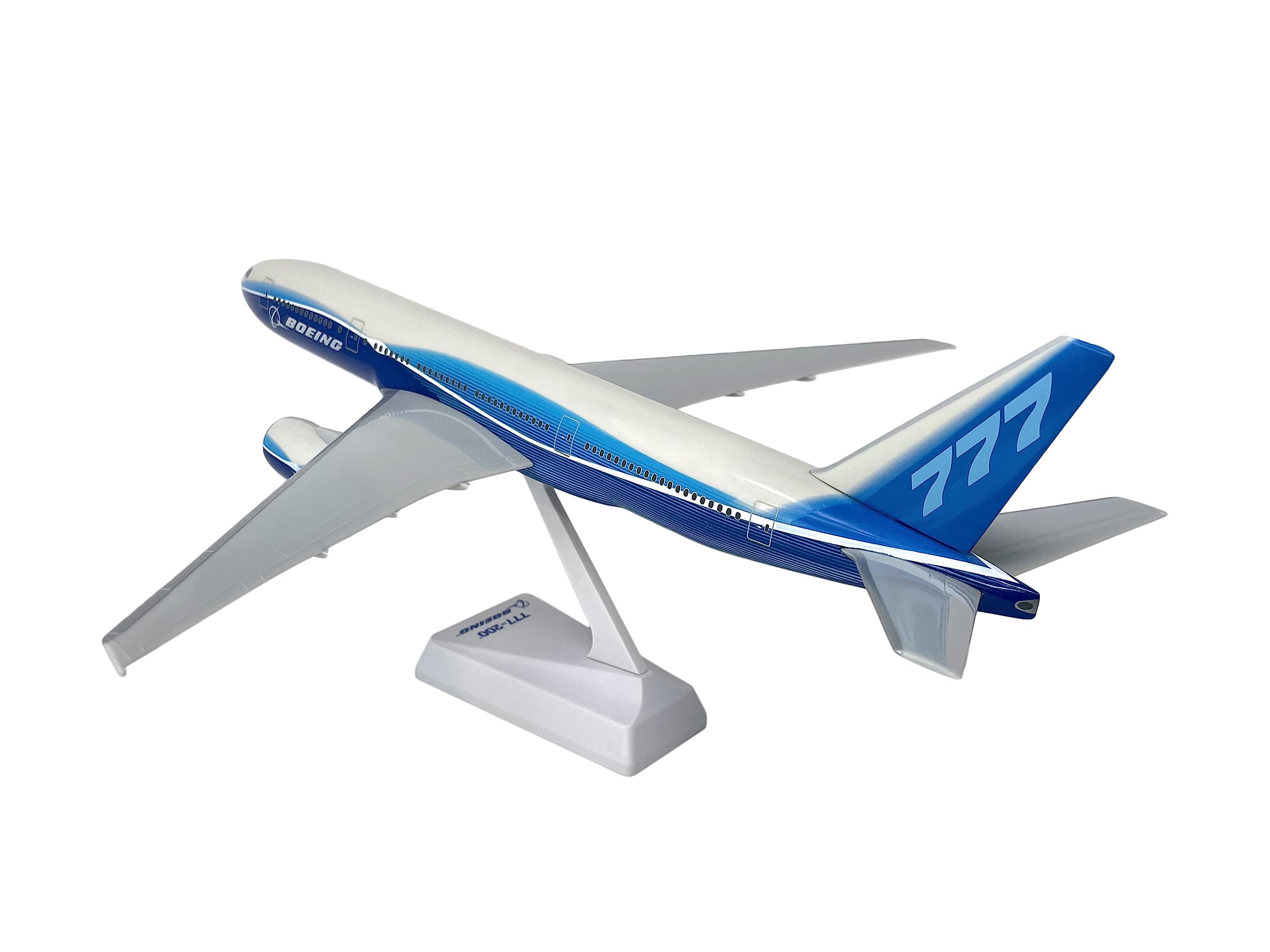 Flight Miniatures Boeing Demo (04-Cur) 777-200 1:200 Scale - Plastic Snap-Fit Model Airplane - Collectible Replica of Boeing Aircraft Part #ABO-77720H-029