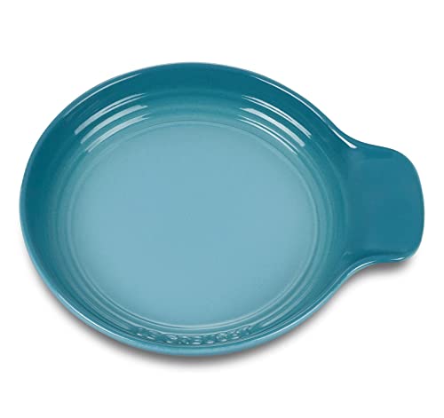 Le Creuset 9 1/2 in. Bread Oven Enameled Cast-iron Bundle with Oil & Vinegar Set and Spoon Rest - Caribbean