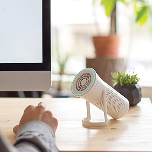 Wynd Plus Smart Personal Air Purifier with Air Quality Sensor - App Integrated, Night Mode Air Cleaner - Monitors Air Quality β Ideal for Home, Desk, Car, Travel β Matte White