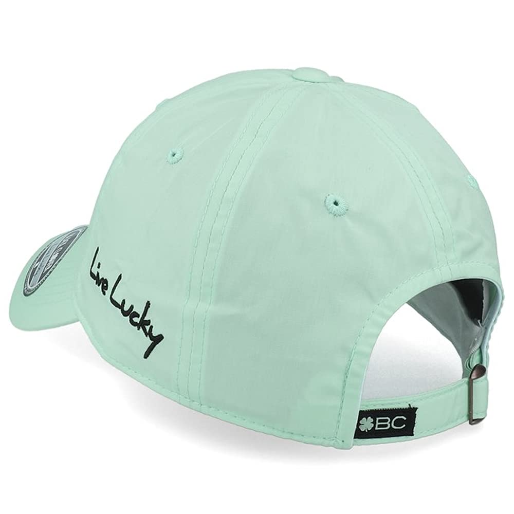 Black Clover Sunny Fields 1 Slide Adjustable Woven Patch Cloth Back Style 6 Panel Hat Mint Green
