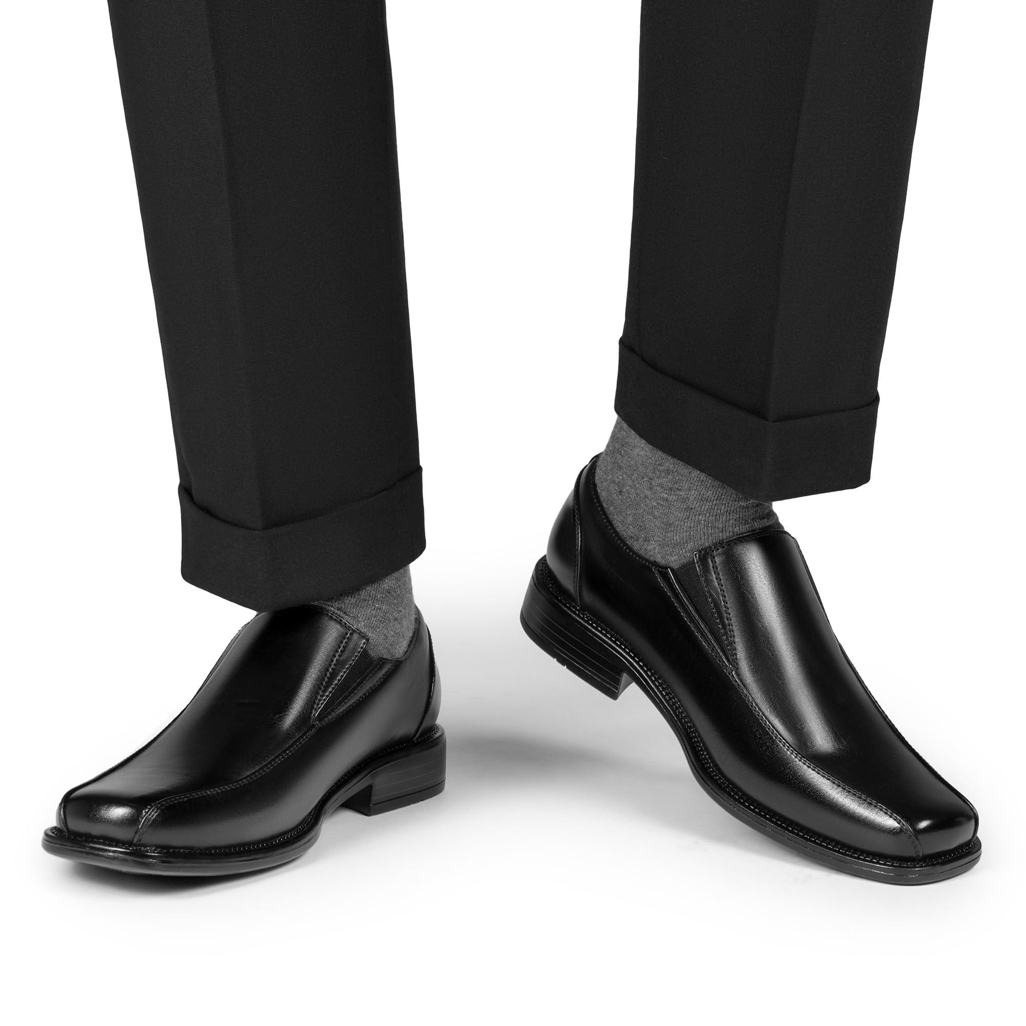 Bruno Marc Mens Leather Lined Dress Loafers Shoes, 1-black - 12 (State-01)