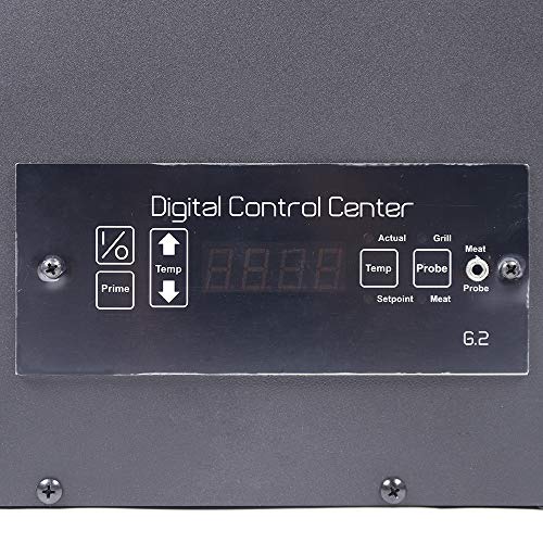 Pellet BBQ Smoker Hopper Assembly Kit, Intelligent Digital Temperature Controller Electric Wood Pellet Smoker Grill Part for Grill, Smoke, Bake, Roast, Braise, and BBQ/2100 (Color : Touch Button)