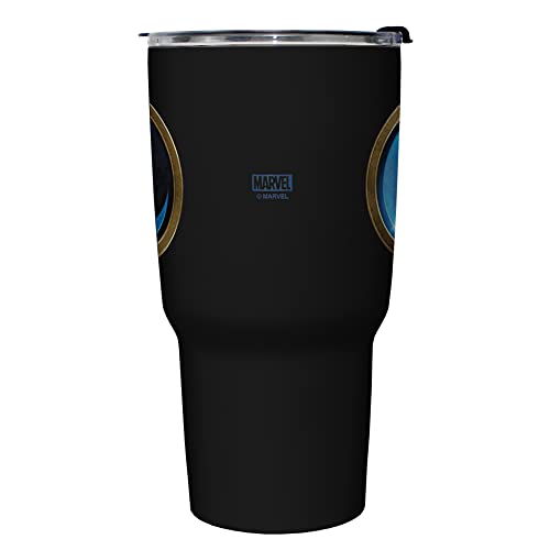 Marvel Moon Knight Main Icon 27 oz Stainless Steel Insulated Travel Mug, 27 Ounce, Multicolored