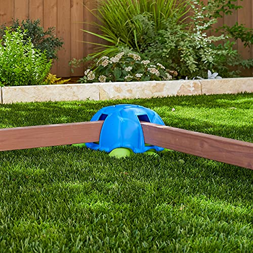 KidKraft Turtle Totter Wooden Adjustable Balance Beam for Toddlers with Squeaky Turtle and Wobble Board, Gift for Ages 2-5