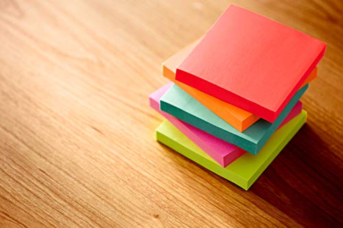 Post-it Notes, 3x5 in, 5 Pads, America's #1 Favorite Sticky Notes, Poptimistic, Bright Colors, Clean Removal, Recyclable (655-5UC)