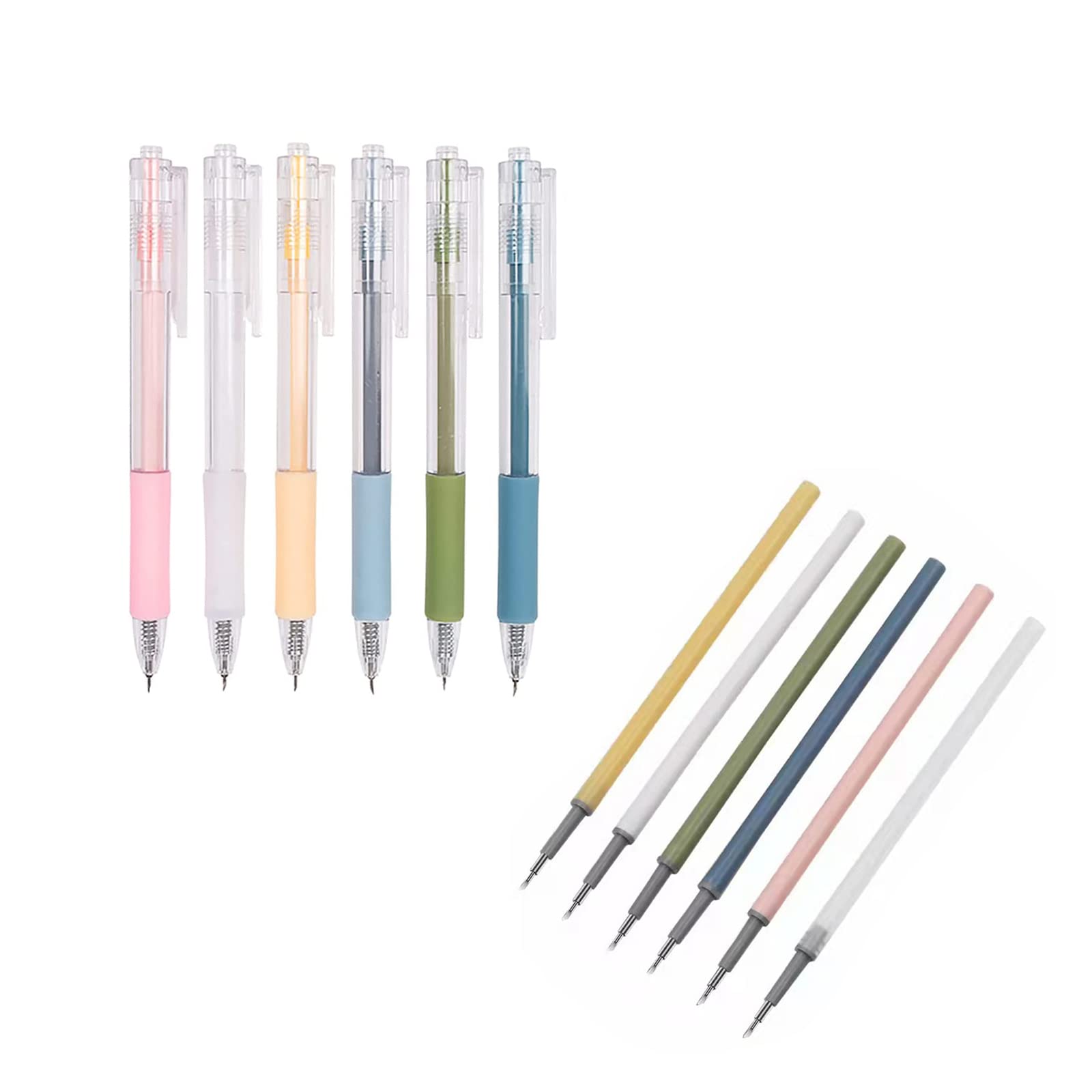 Cartoon Pattern Student Utility Knife Pen, 2023 New Craft Cutting Tool Paper Pen Cutter Knife Creative Retractable, For Office And Home Diy Use (6 Pcs)