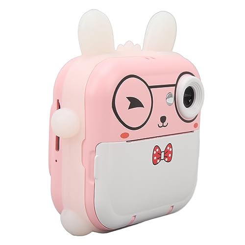 Cartoon Smart Camera ABS Thermal Printing HD Shooting Print Camera 2.4 Inch HD Screen for 3+ Years for Picture Taking (Pink)